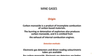Presentation5.presentation on mine gases | PPT