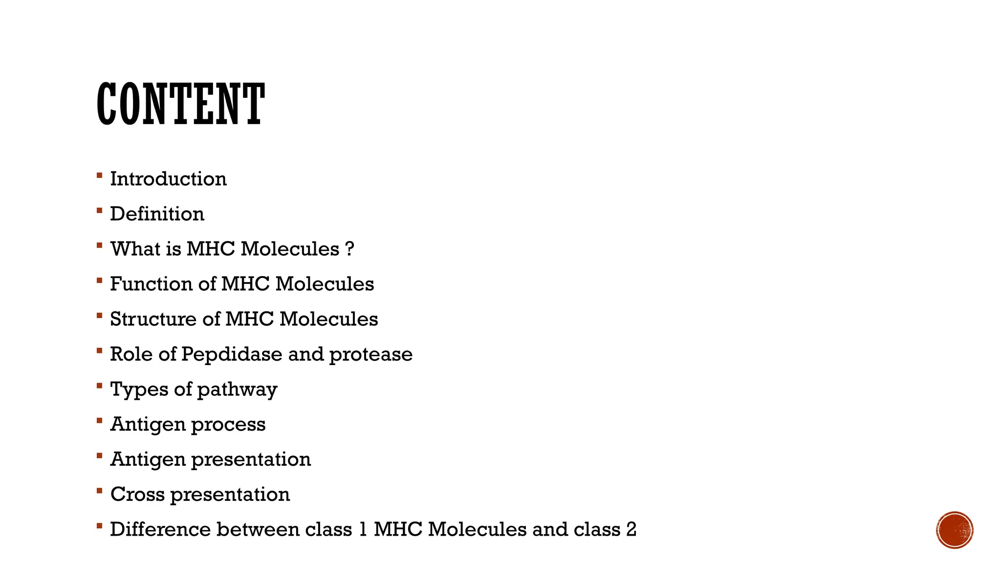 Antigen process and presentation and then MHC Molecules and functions | PPTX