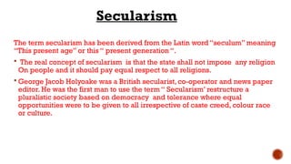 secularism and education seminar presentation | PPTX