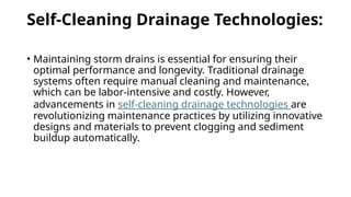 The Future of Rainwater Management | Innovative Storm Drains | PPTX
