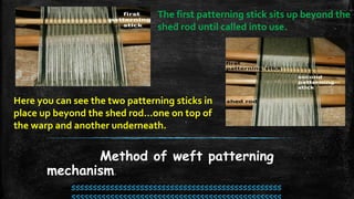 study on the weft patterning mechanism. | PPTX