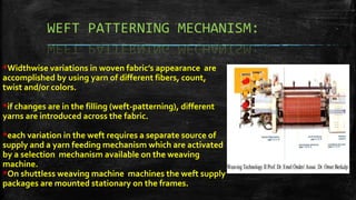 study on the weft patterning mechanism. | PPTX