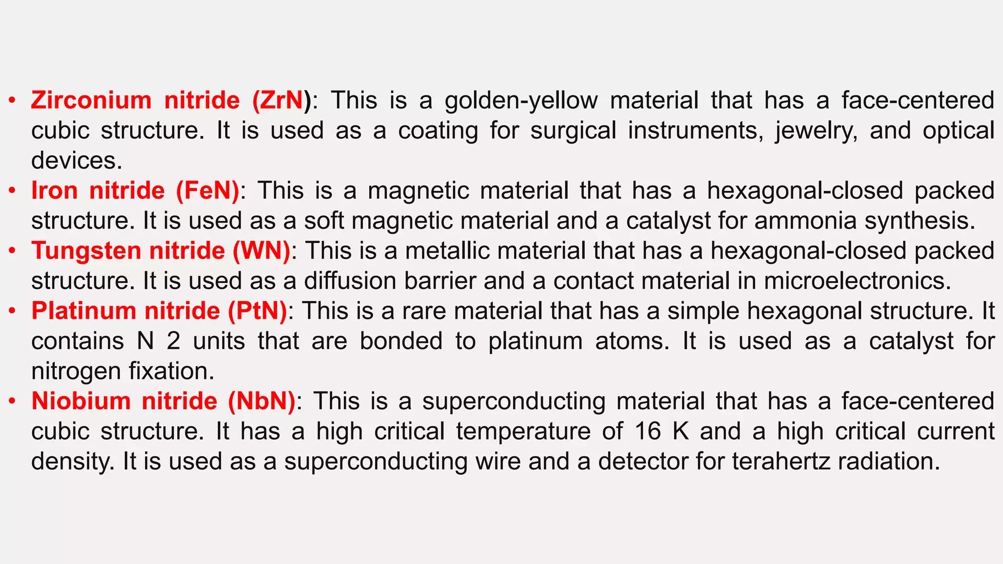 Transition Metal Nitrides(TMNs), Transition Metal Oxides, Transition ...