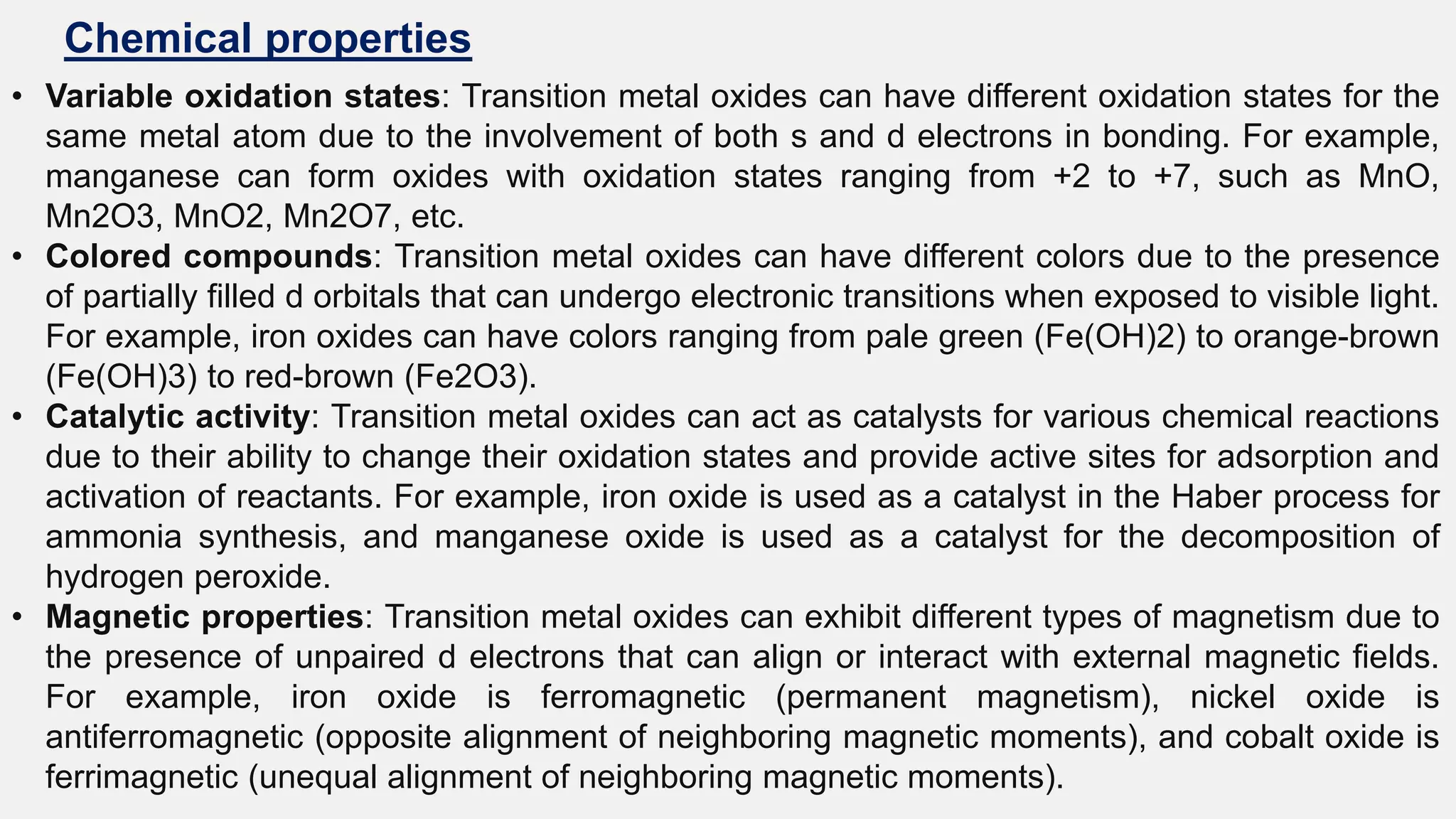 Transition Metal Nitrides(TMNs), Transition Metal Oxides, Transition ...