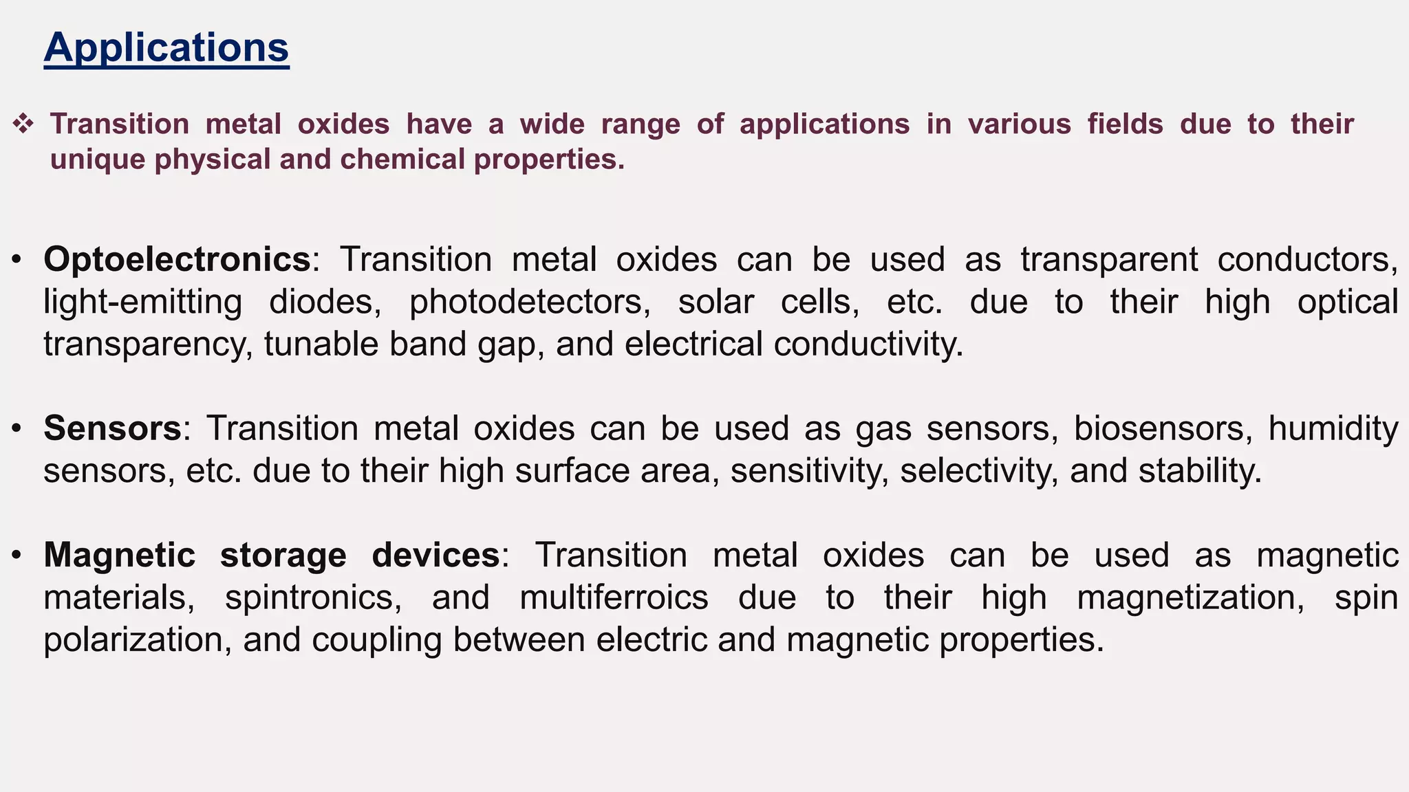 Transition Metal Nitrides(TMNs), Transition Metal Oxides, Transition ...