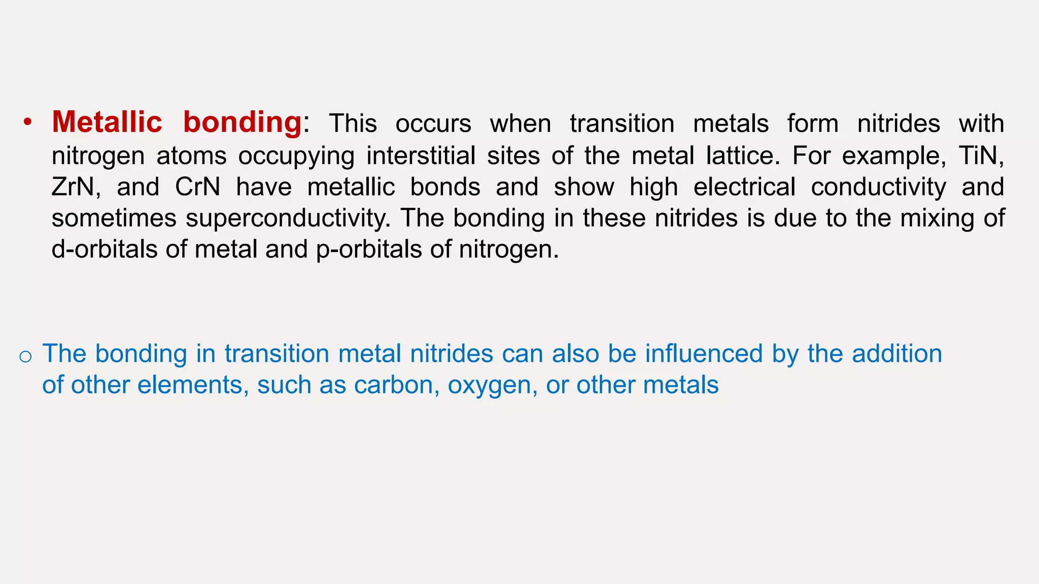 Transition Metal Nitrides(TMNs), Transition Metal Oxides, Transition ...