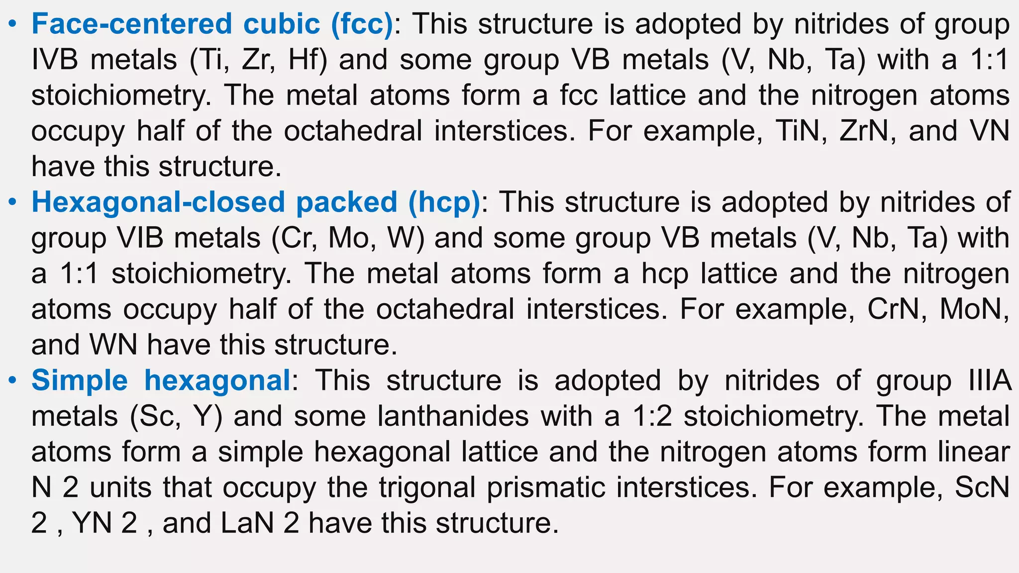 Transition Metal Nitrides(TMNs), Transition Metal Oxides, Transition ...