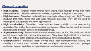 Transition Metal Nitrides(TMNs), Transition Metal Oxides, Transition ...