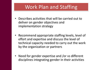 Gender in project design | PPTX