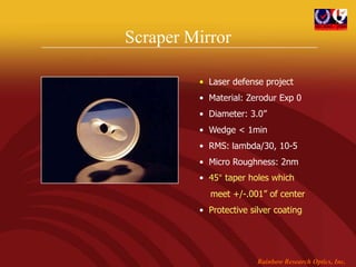 Rainbow Research Optics, Inc. | PPT