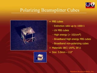 Rainbow Research Optics, Inc. | PPT