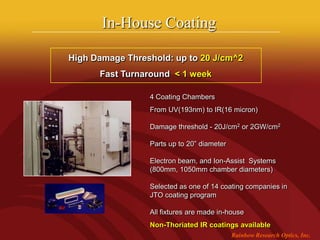 Rainbow Research Optics, Inc. | PPT