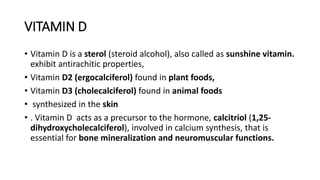 Presentation of vitamins ( Nutrition ) ppt | PPTX
