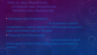 Oral Presentation | PPTX