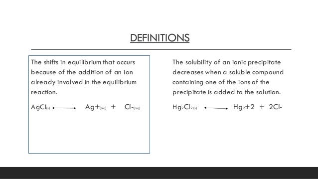 Common ion effect | PDF