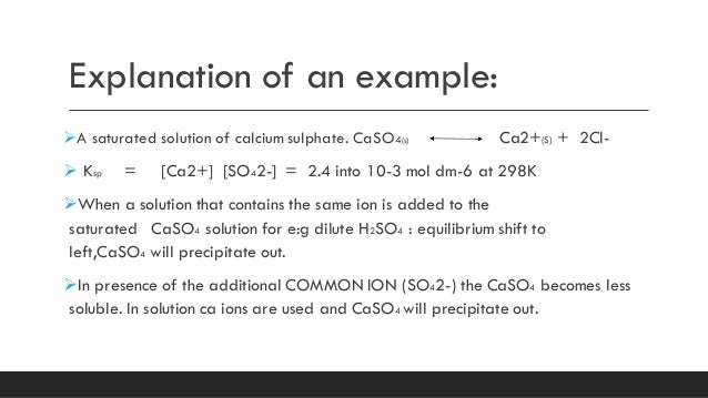 Common ion effect | PDF