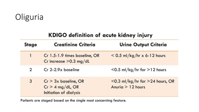 Interpretation of Oliguria in critically ill patients | PPT