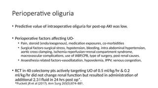 Interpretation of Oliguria in critically ill patients | PPT
