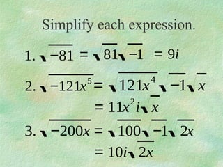 Complex Numbers | PPT