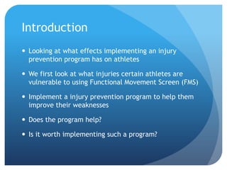 Injury Prevention Programs | PPT