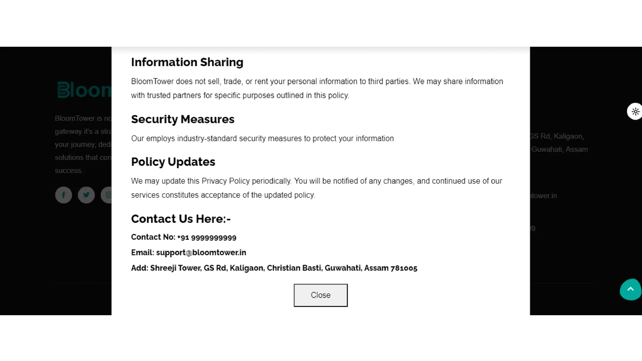 Presentation5 Privacy policy Blo | PPTX