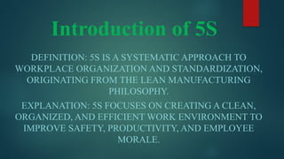 Presentation 5S.pptx tool of lean management | PPTX