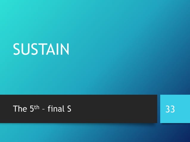 Presentation 5 S workplace organization methodology | PPTX