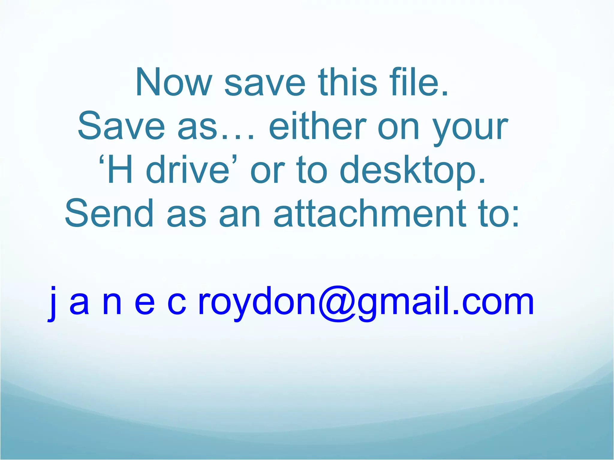 Powerpoint: "How to make the first page" | PPT