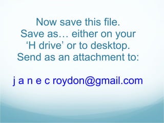 Powerpoint: "How to make the first page" | PPT