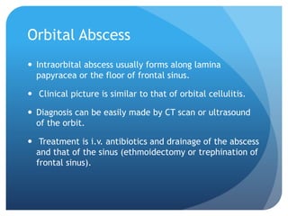 Orbital Complications of Sinusitis | PPTX