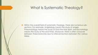 What Is Systematic Theology? | PPTX