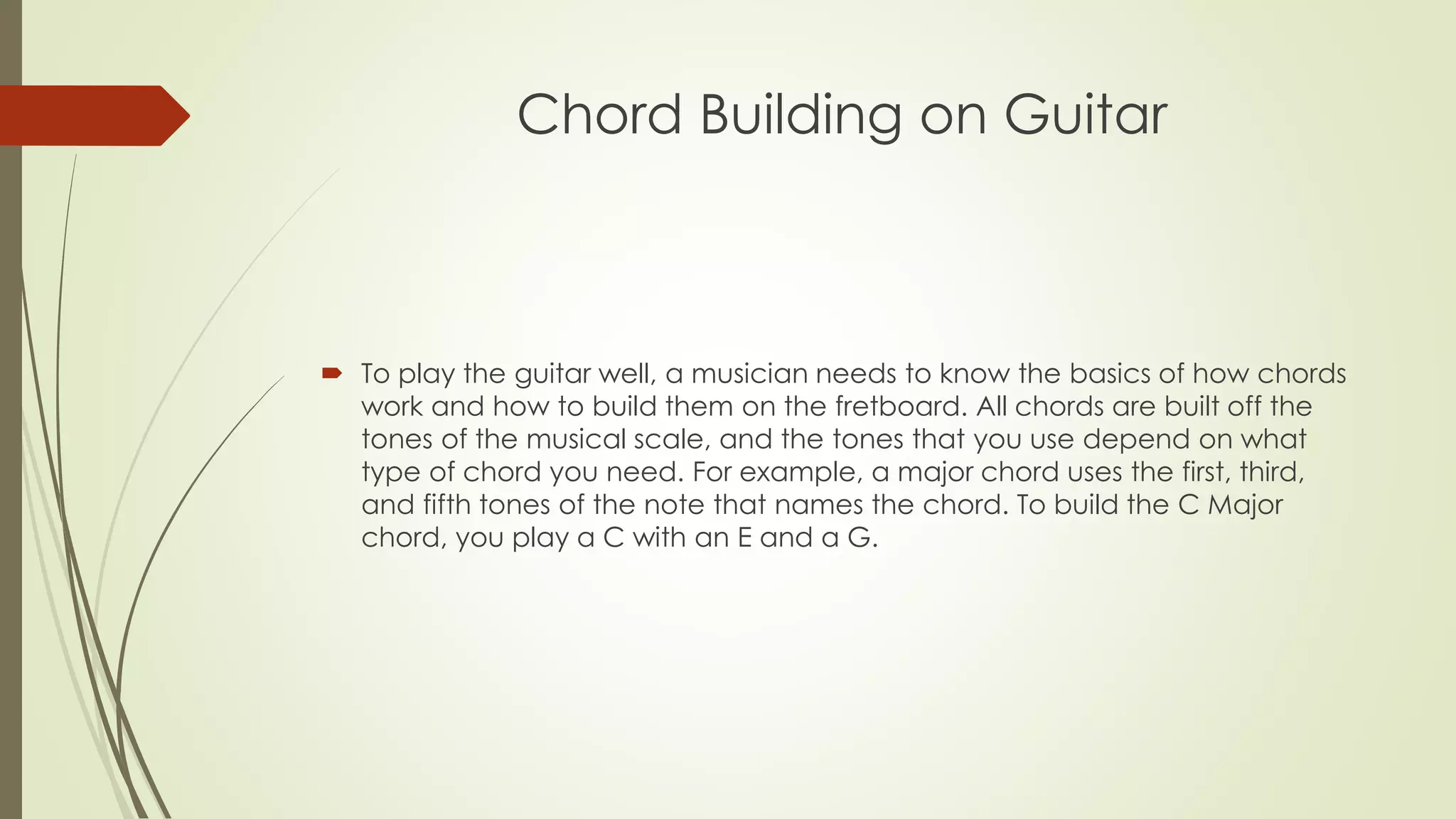 Chord Building on Guitar | PPTX