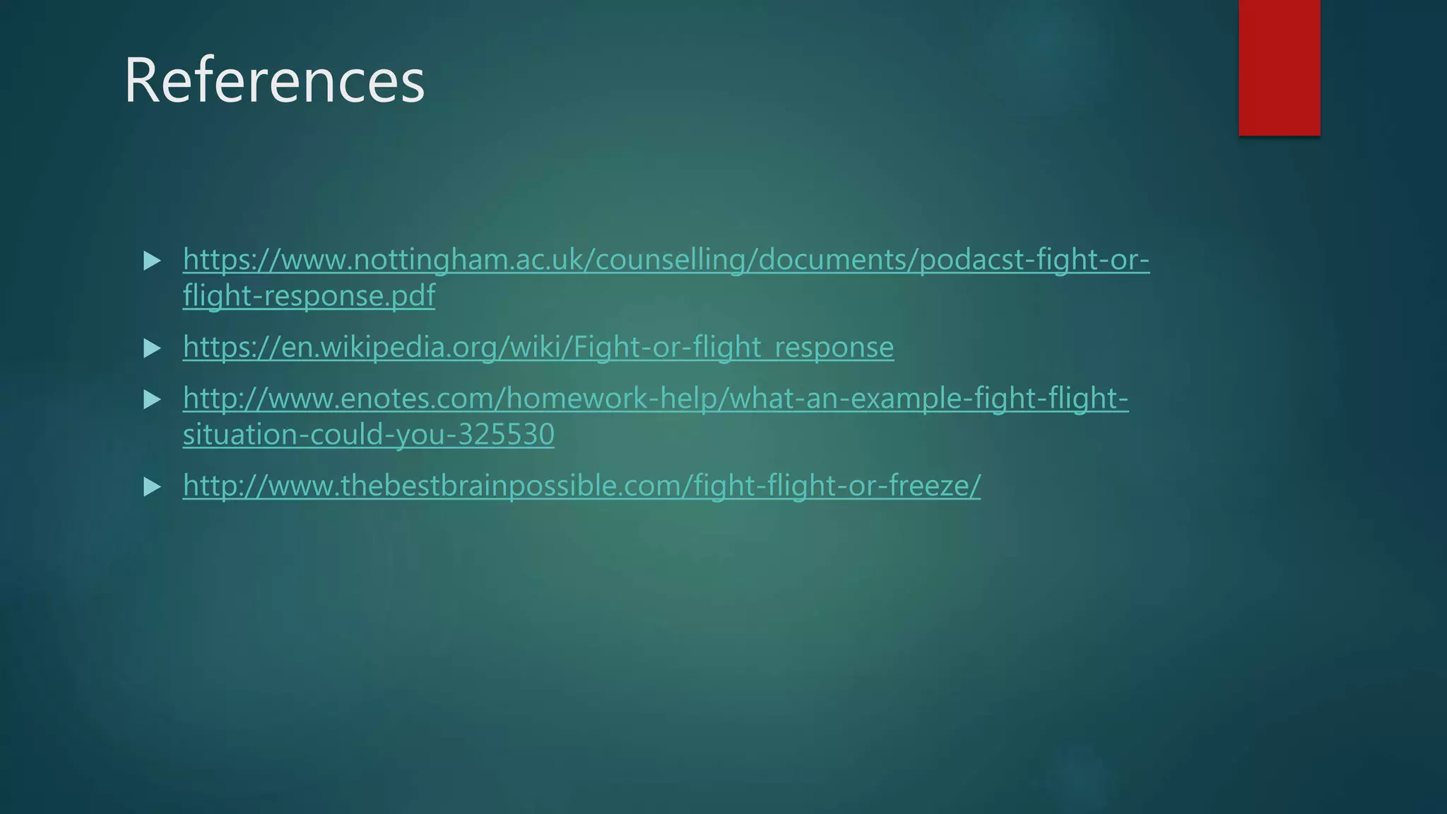 Fight or Flight Response | PPTX