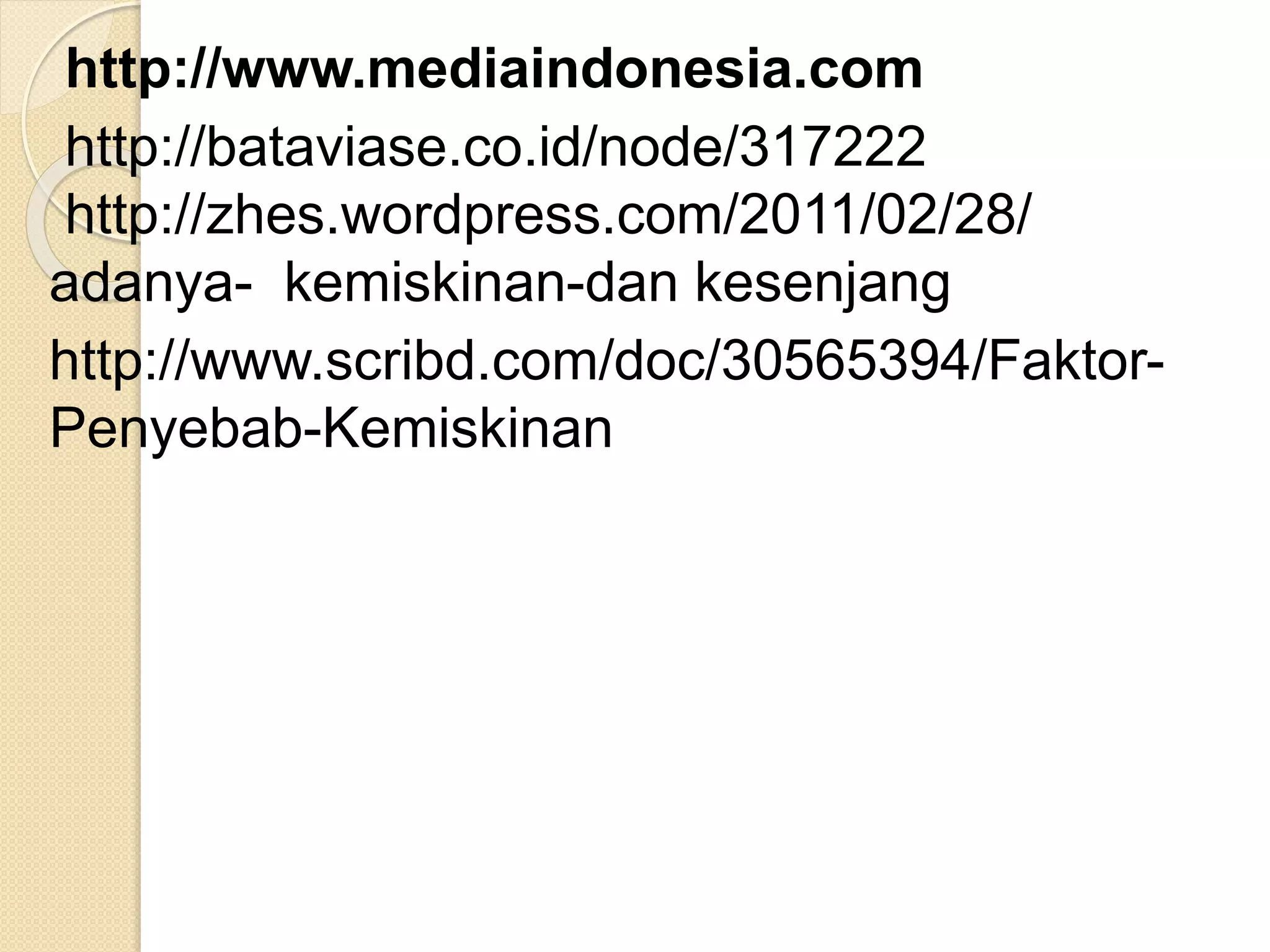 Presentation6.pptx kemiskinan dan kesenjangaan pendapatan | PPTX