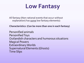 Fantasy Fiction | PPTX