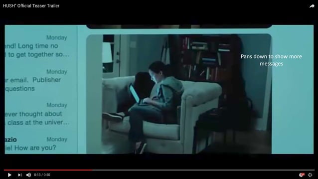 Hush frame by frame analysis | PPTX