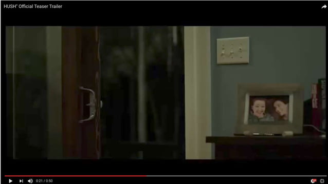 Hush frame by frame analysis | PPTX