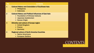 Chapter 6 : Culture History and Political Influences | PPT
