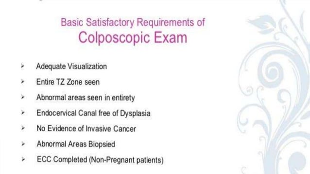 COLPOSCOPY | PPTX | Cancer | Diseases and Conditions