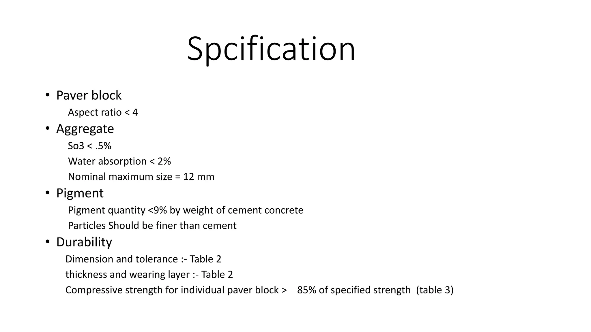 precasted concrete block (IS 15658) | PPTX