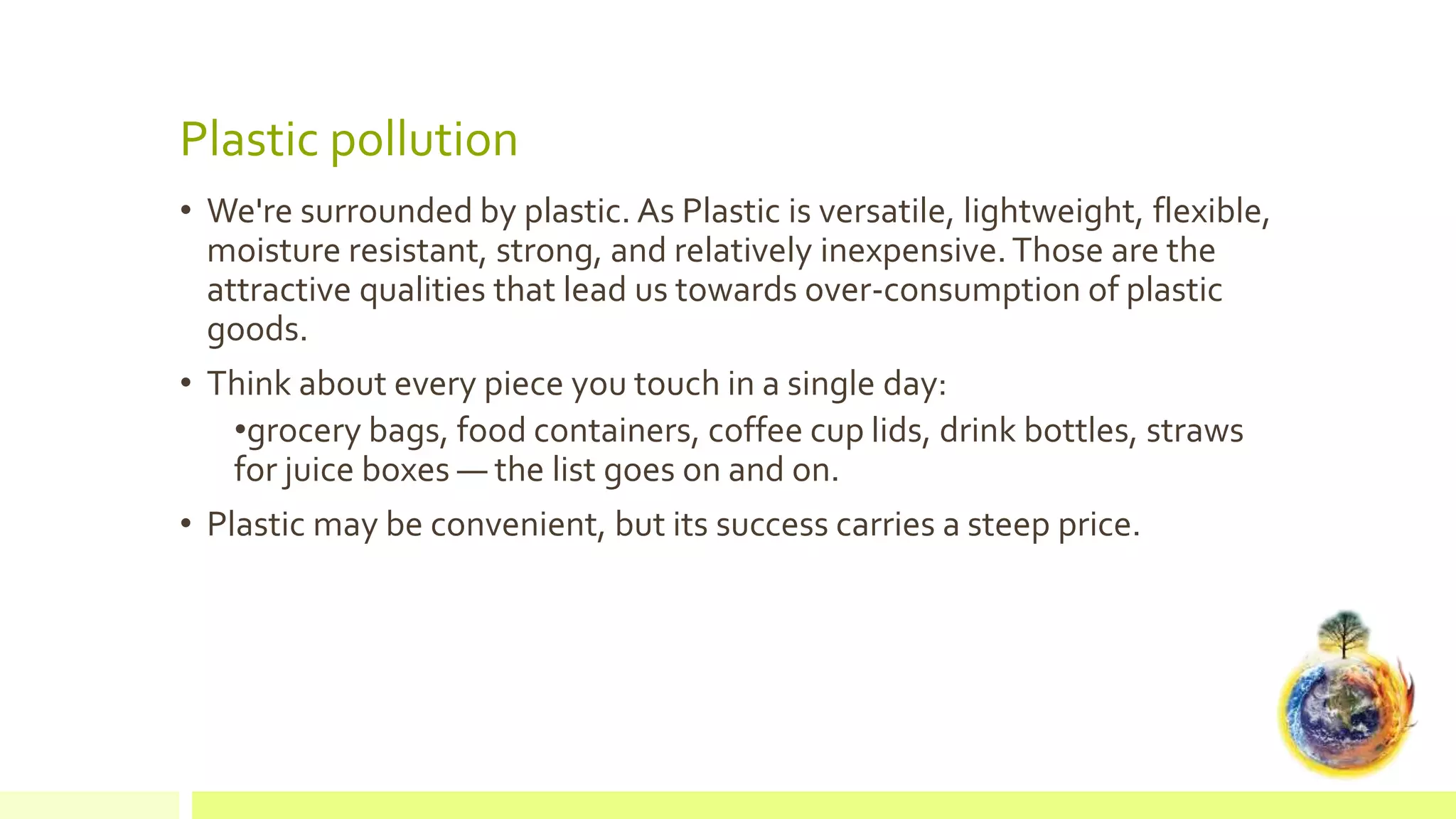 Plastic Pollution and Pakistan | PPTX | Environmental Services Industry ...