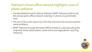 Plastic Pollution and Pakistan | PPTX | Environmental Services Industry ...