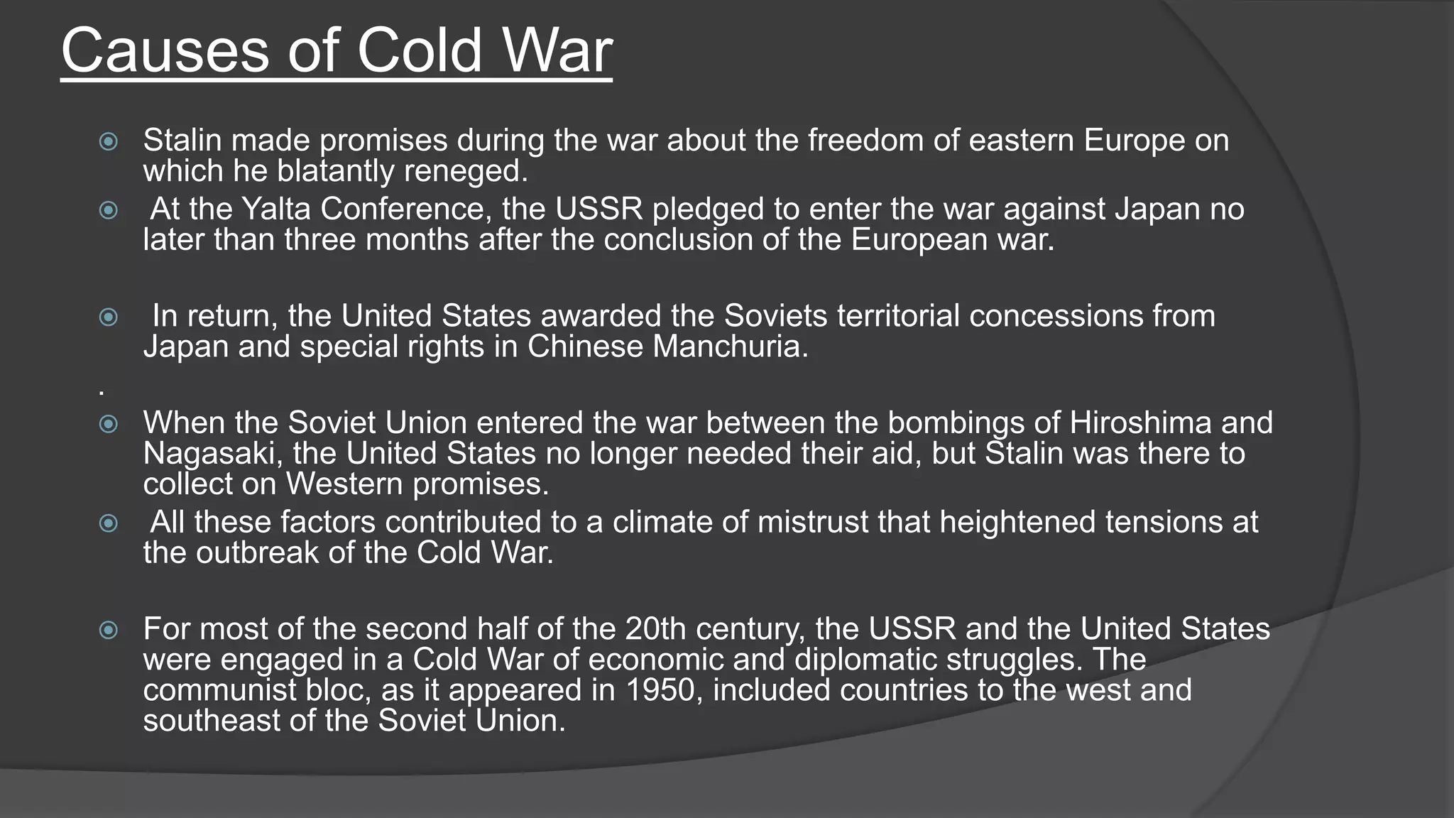Cold war (1945-1990) | PPT