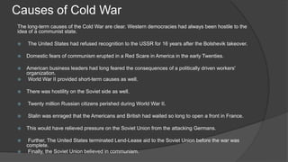 Cold war (1945-1990) | PPT