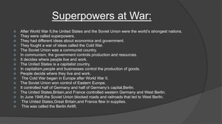 Cold war (1945-1990) | PPT