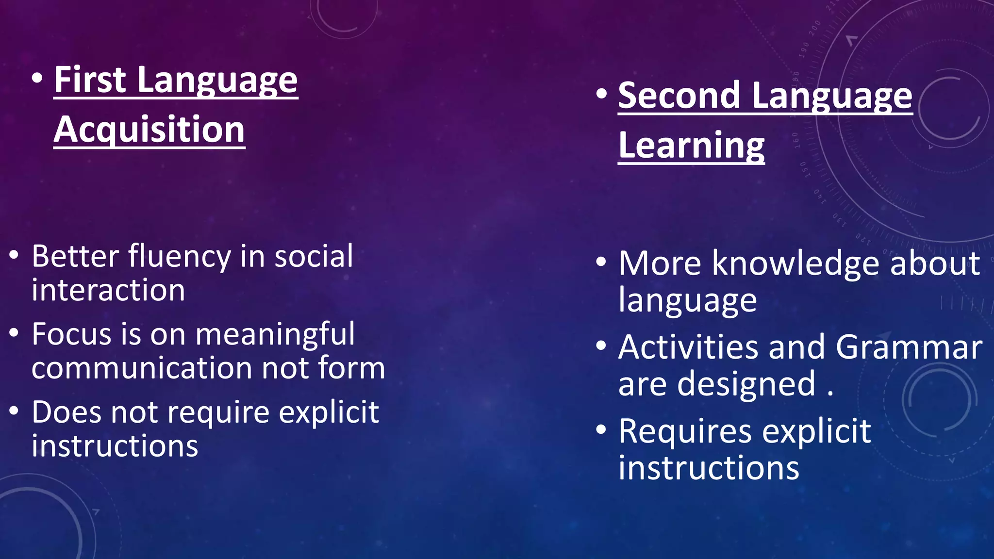 first language vs second language | PPTX