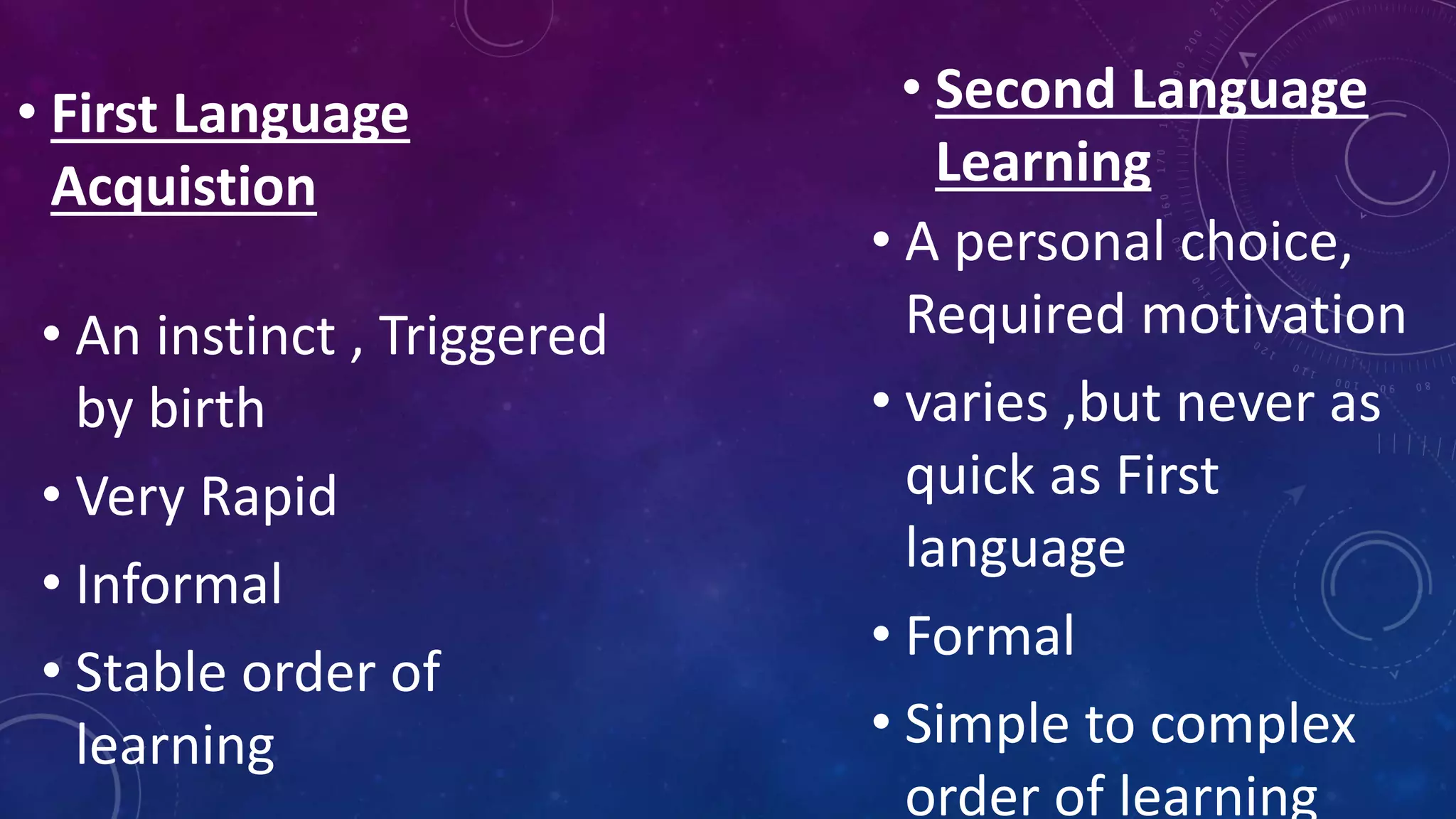 first language vs second language | PPTX