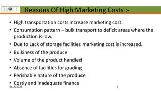 REASONS OF HIGH MARKETING COST | PPTX