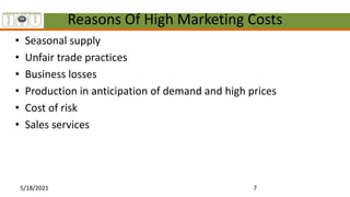 REASONS OF HIGH MARKETING COST | PPTX