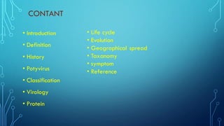 Potyvirus - plant virus interaction | PDF